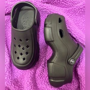 Shoes | Super Cool Chunky Croclike Clogs | Poshmark